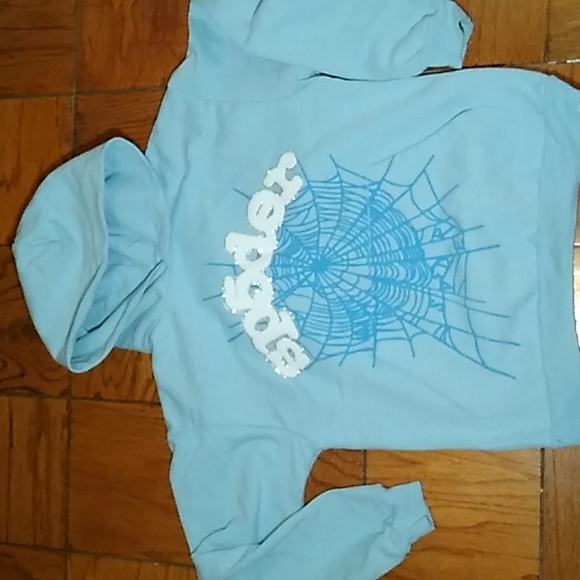 Sp5der | Other | Sp5der Blue Hoodie | Poshmark